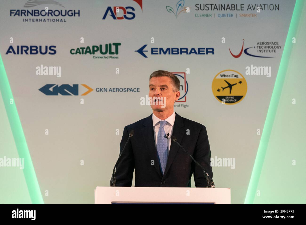 Transport Secretary Mark Harper MP spoke after joining the Jet Zero ...