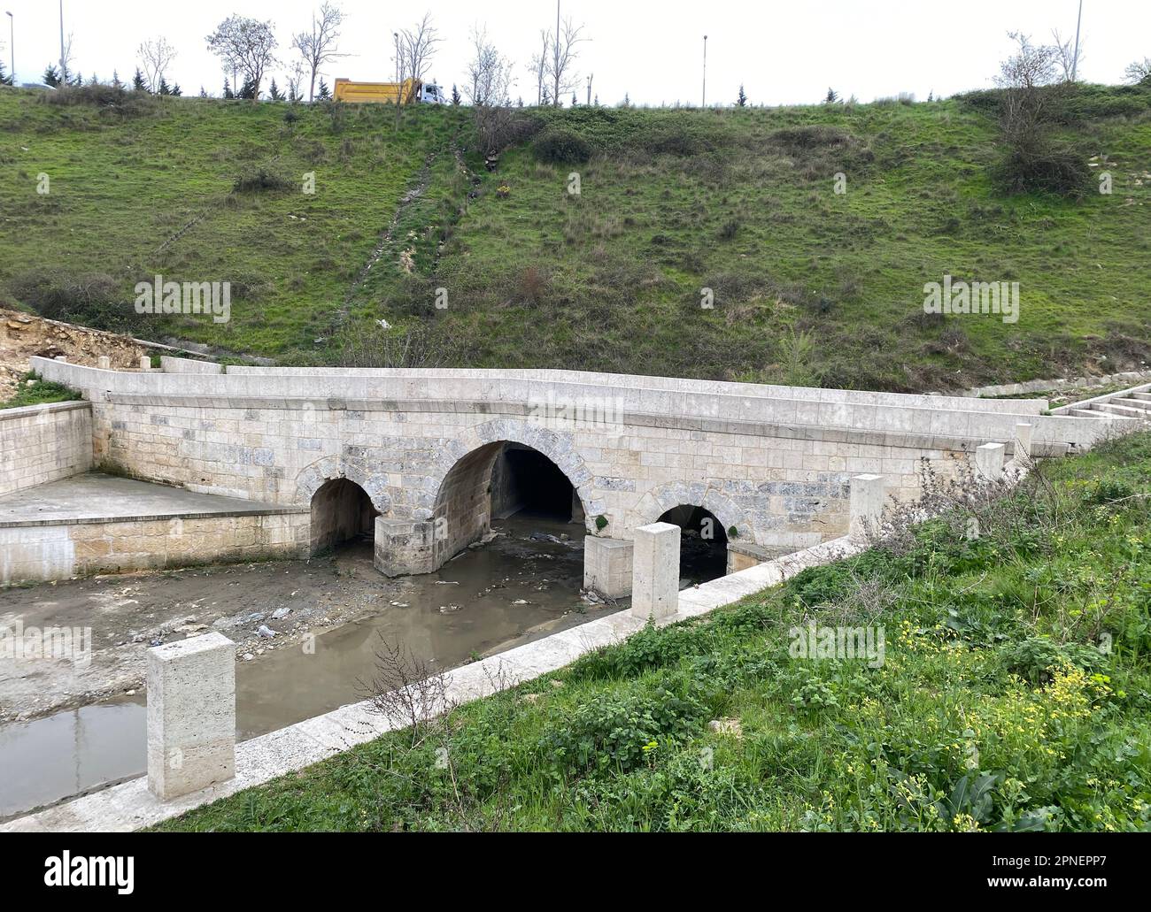 Located in Istanbul, Turkey, this stone bridge was built during the ...