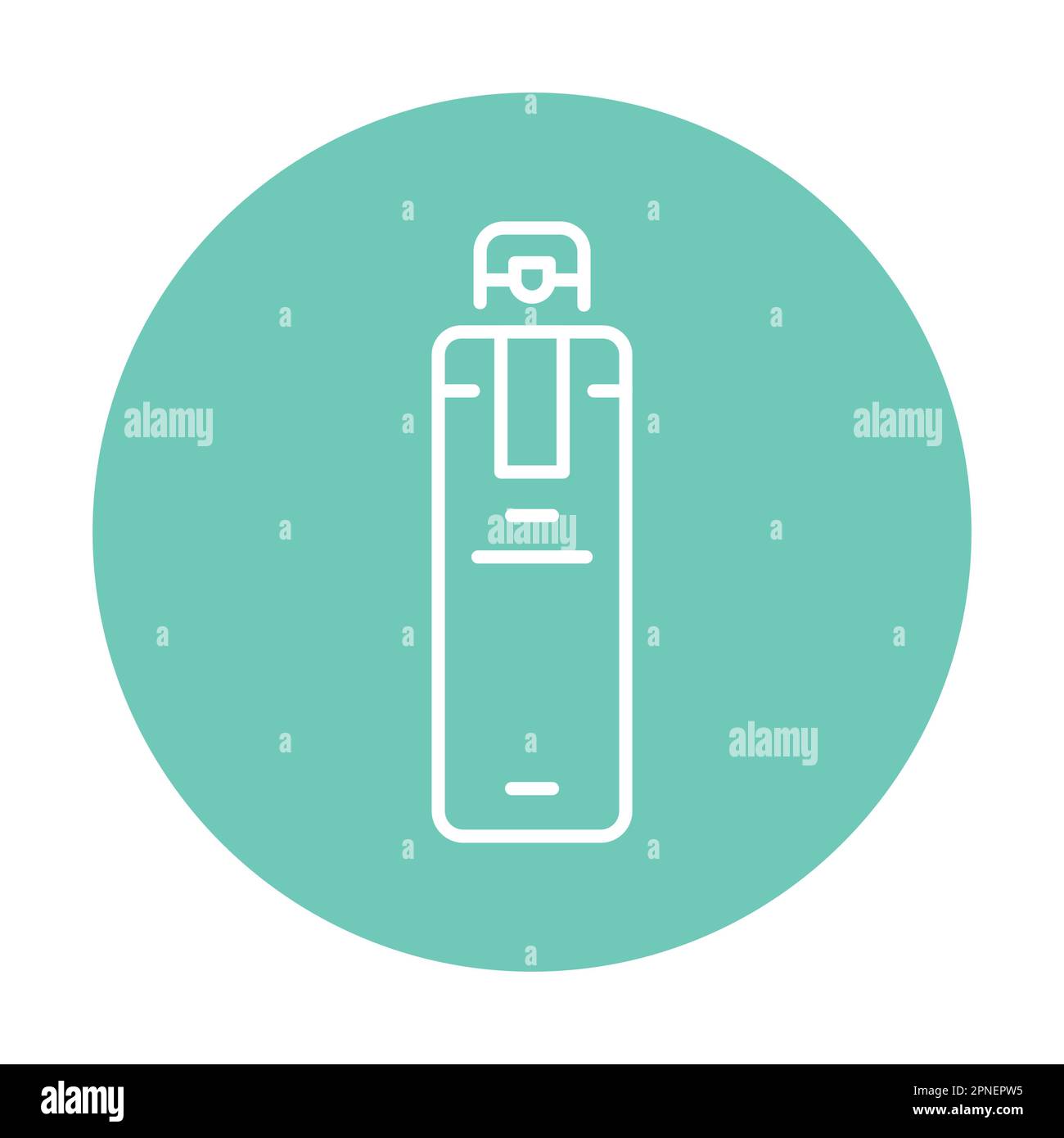 Micellar water color line icon. Cosmetic product. Pictogram for web ...