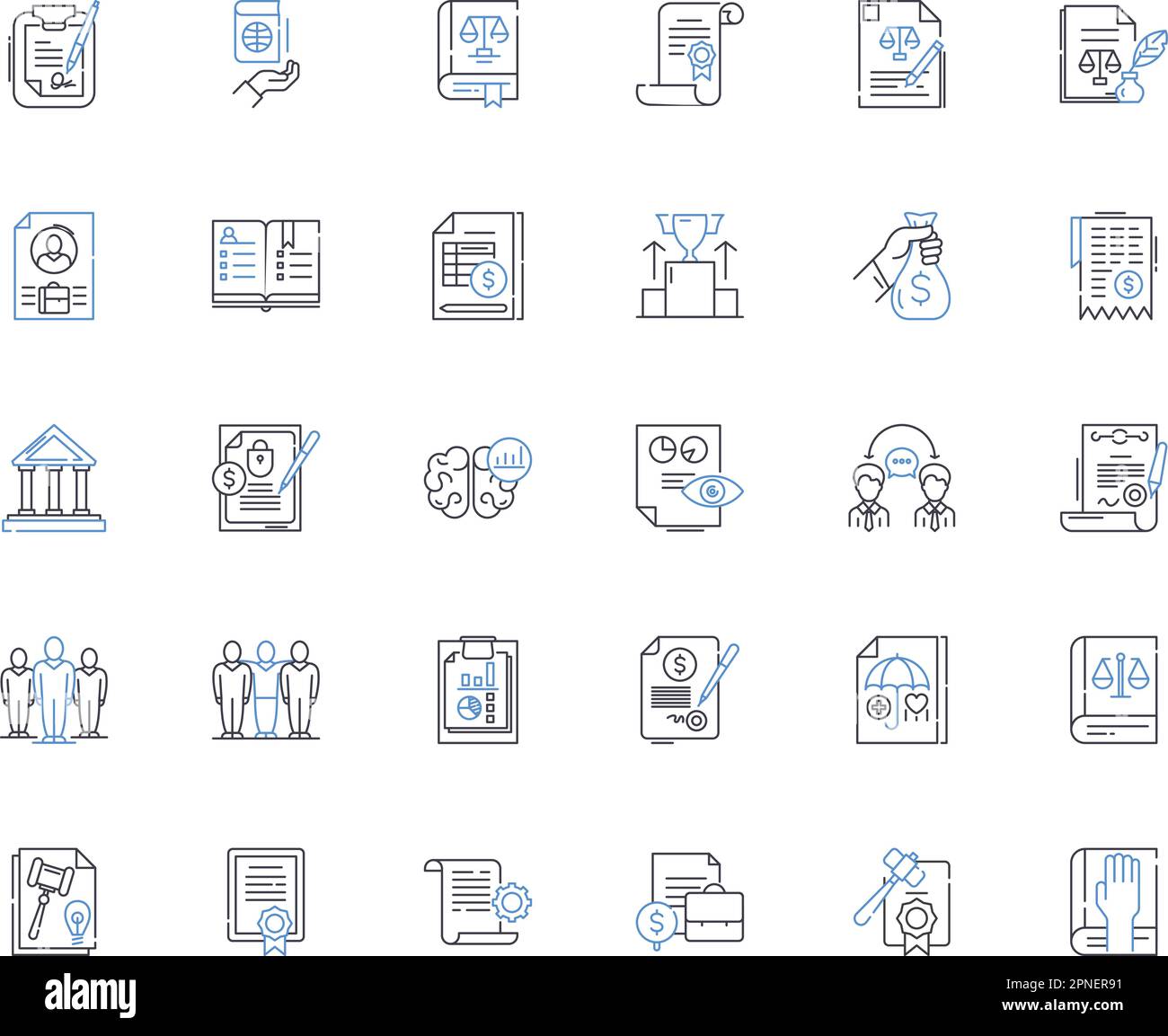 Human resources line icons collection. Recruitment, Training ...