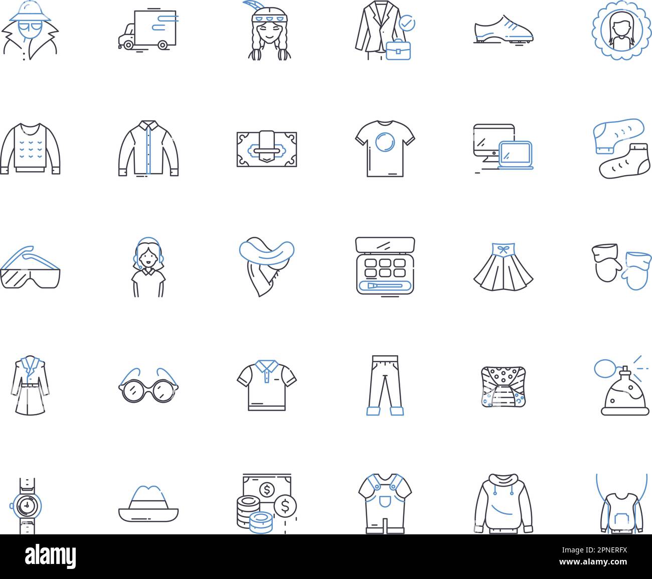 Customer service line icons collection. Satisfaction, Interaction ... Customer service line icons collection. Satisfaction, Interaction ...