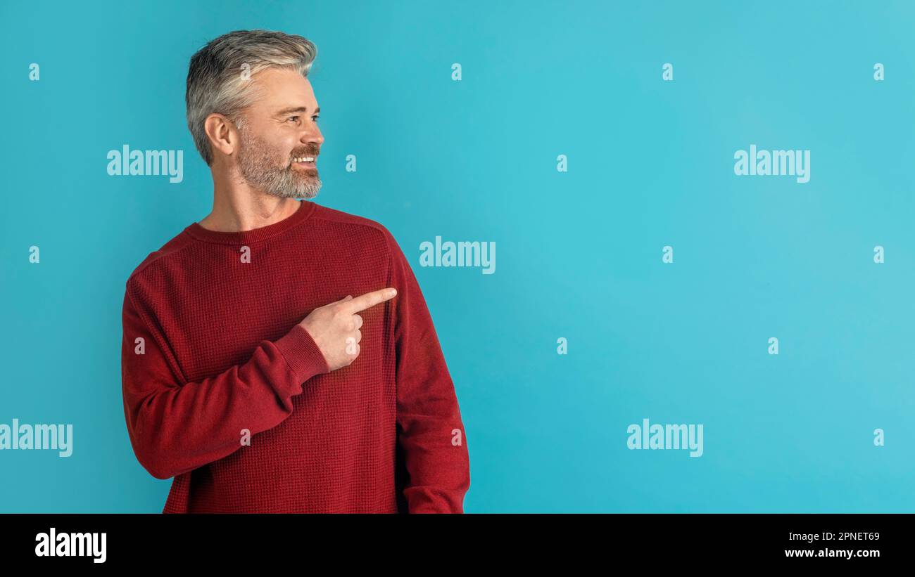 Attractive candid european middle aged male hi-res stock photography ...