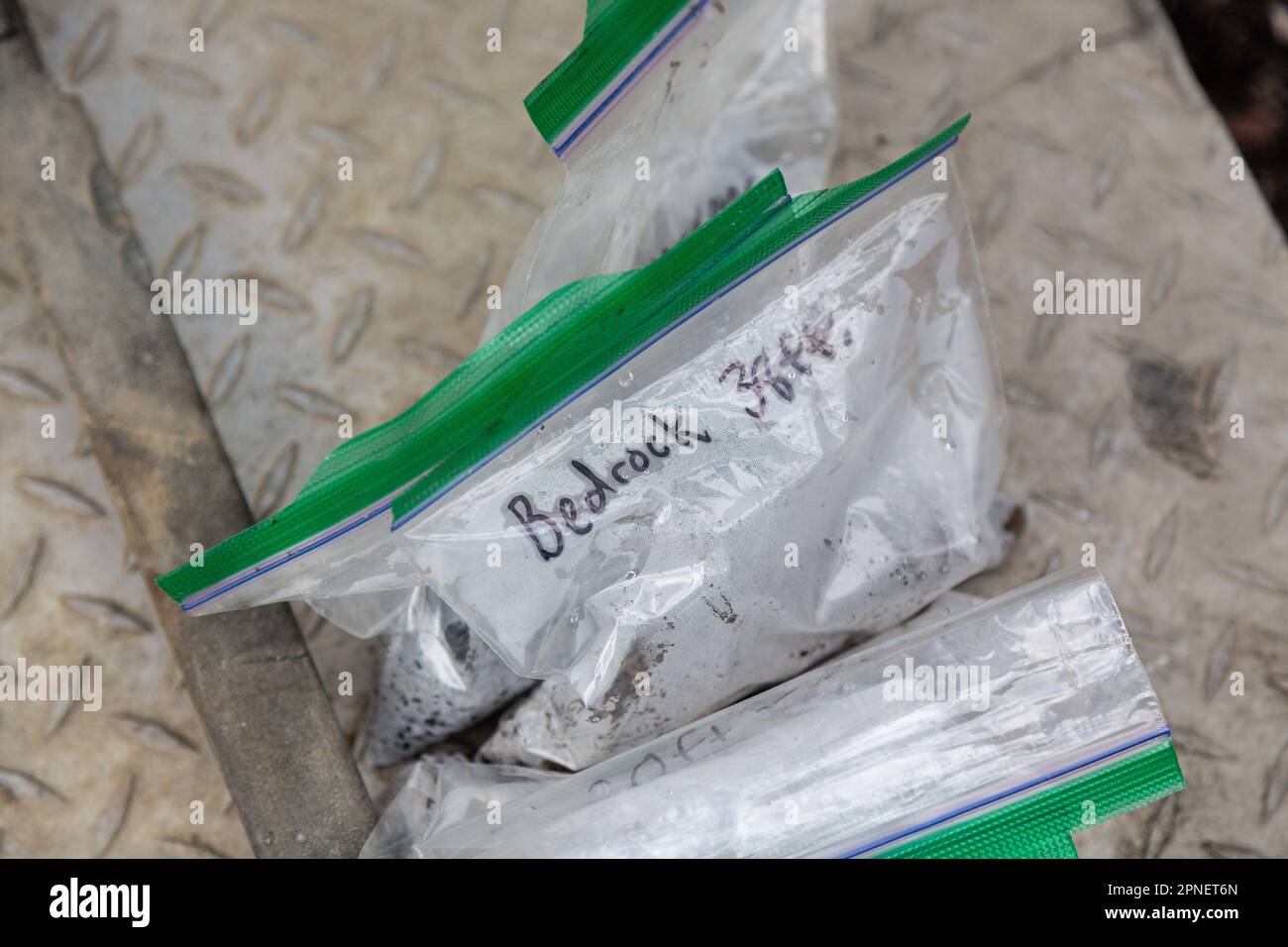 March 15, 2023. Beverly, MA. Installation of a test well to determine ...