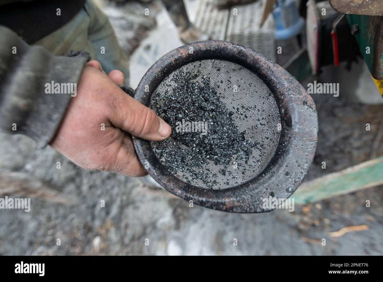 March 15, 2023. Beverly, MA. Installation of a test well to determine ...