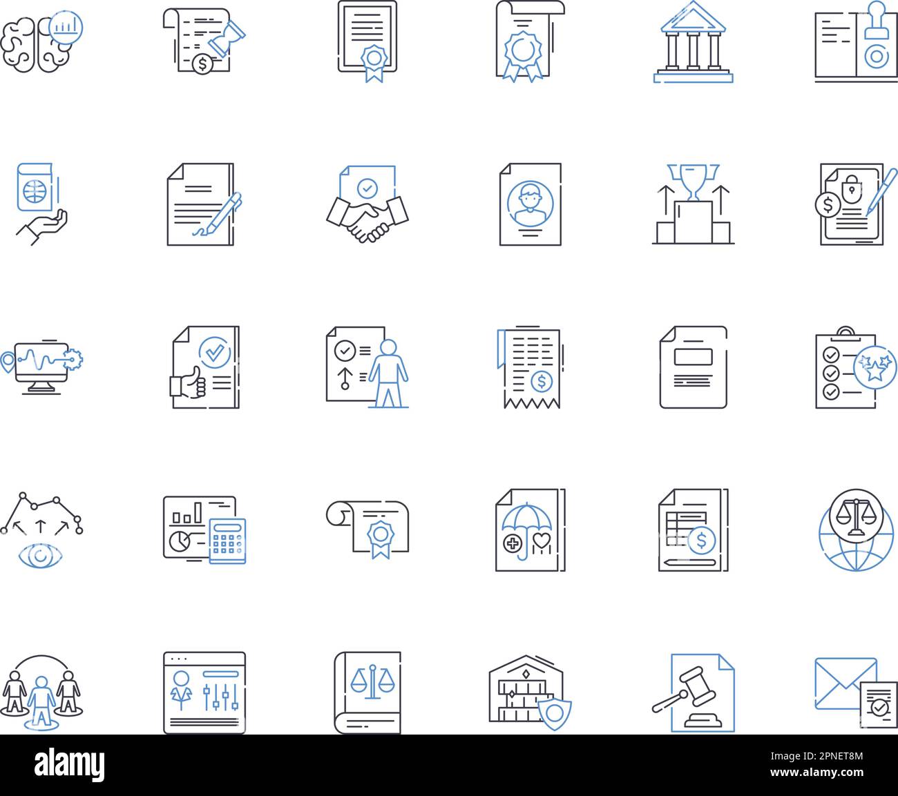 Finance department line icons collection. Budgeting, Forecasting ... Finance department line icons collection. Budgeting, Forecasting ...