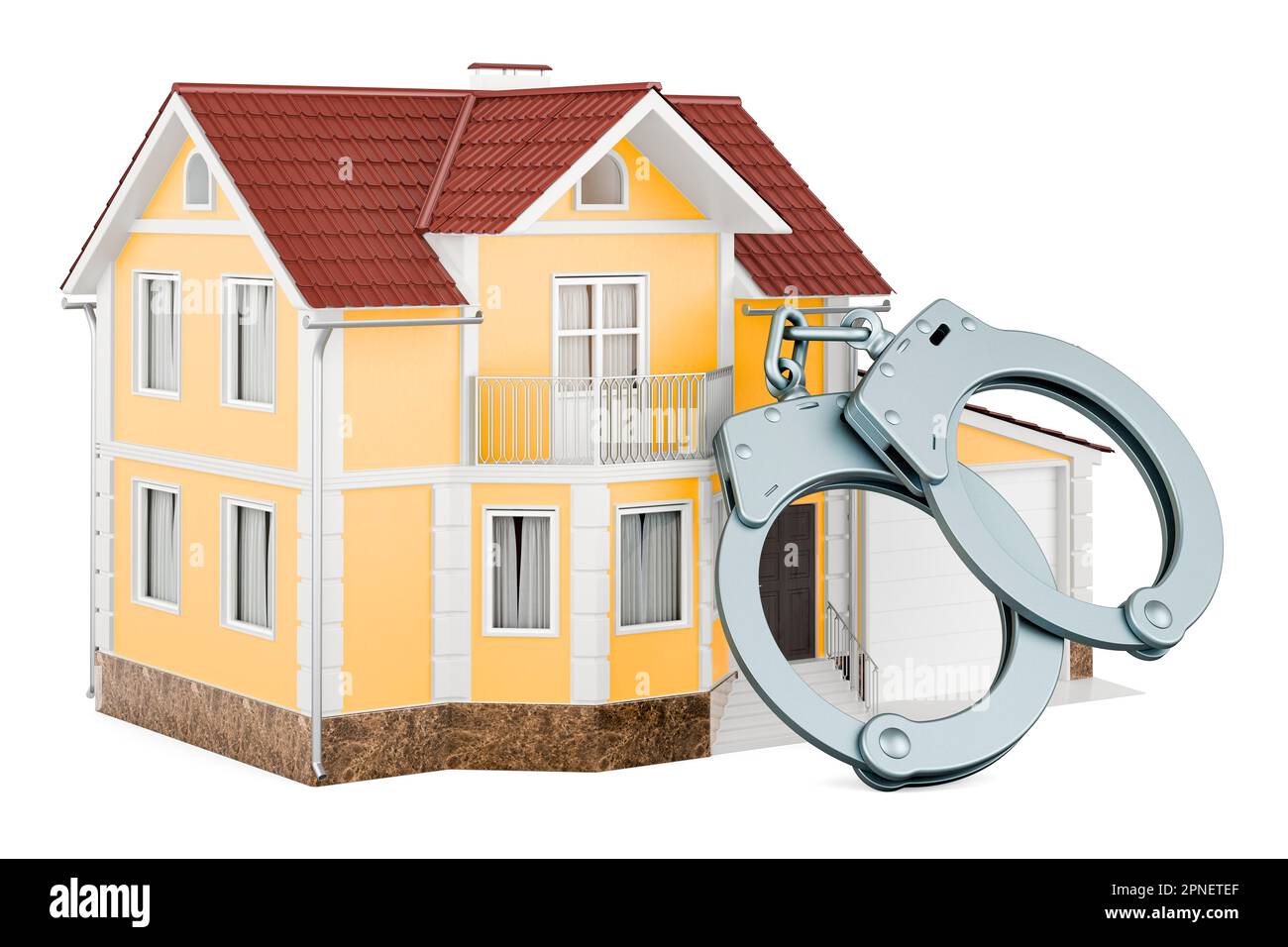 Real handcuffs Cut Out Stock Images & Pictures - Alamy