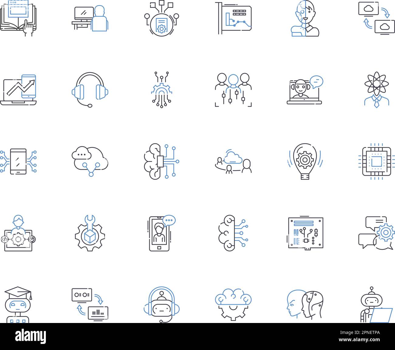 Technophiles line icons collection. Gadgets, Innovation, Robotics ... Technophiles line icons collection. Gadgets, Innovation, Robotics ...