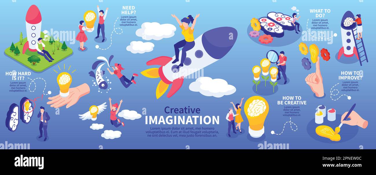 Creative thinking infographic set with startup and idea symbols ...