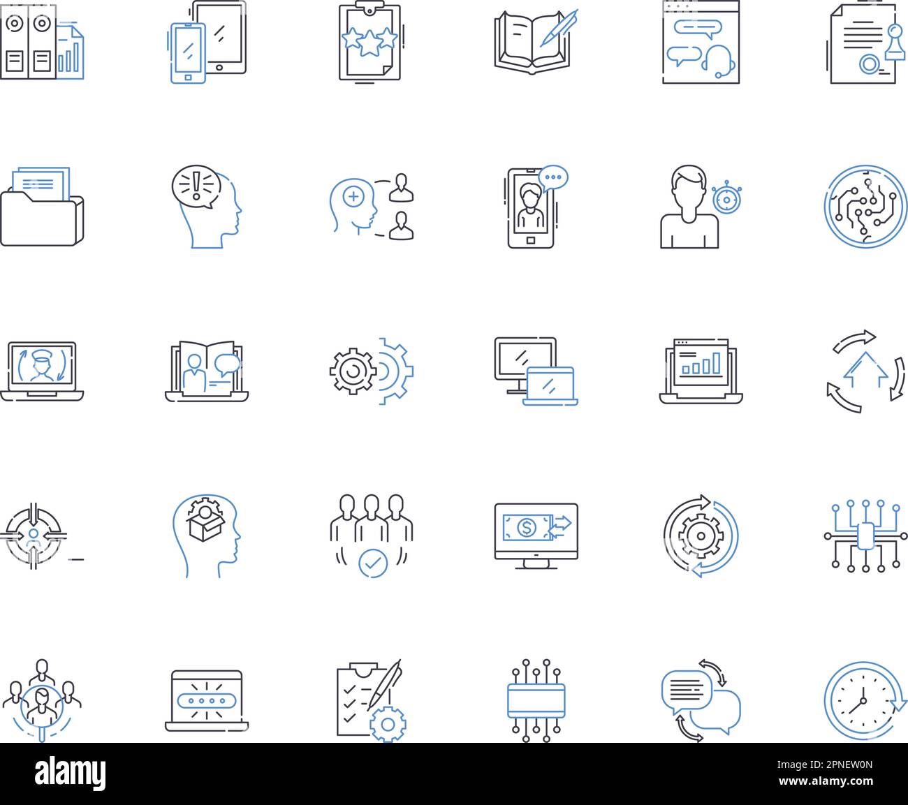 Trade relations line icons collection. Diplomacy, Agreements, Tariffs ...