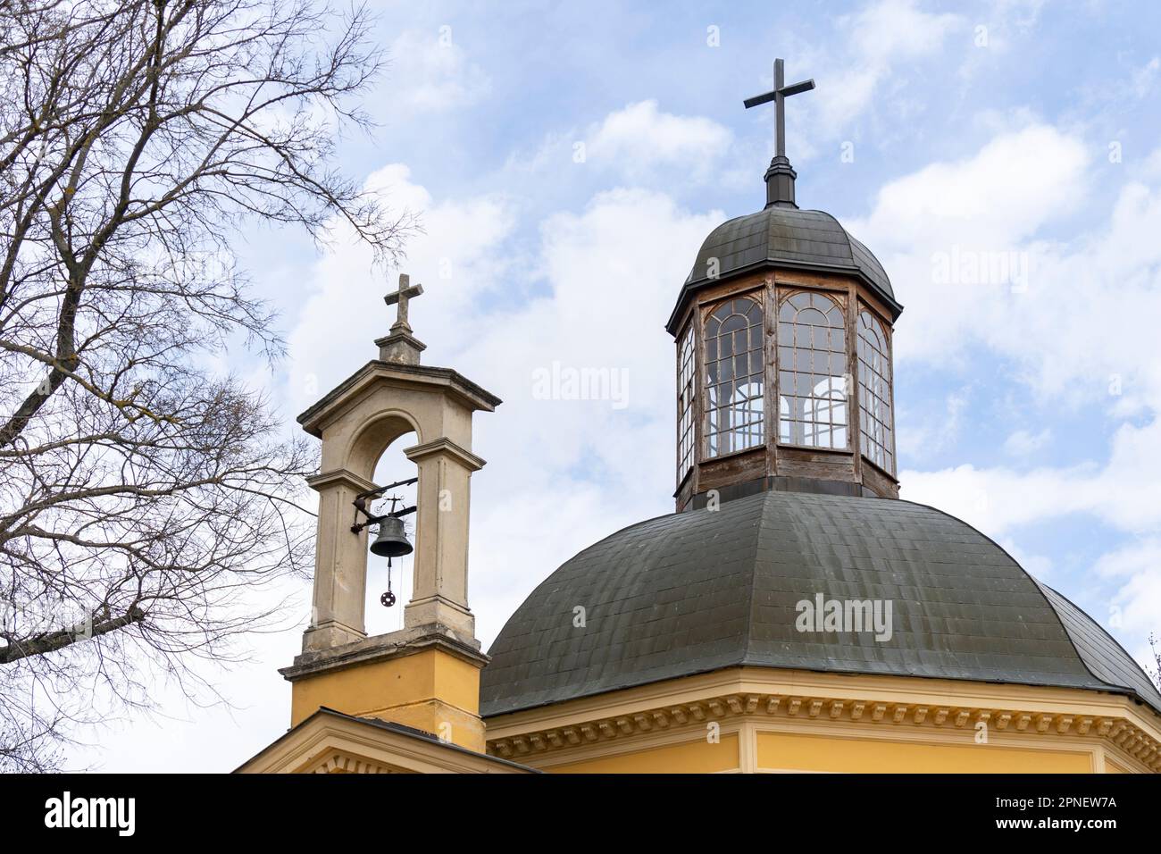Cross on tower hi-res stock photography and images - Alamy
