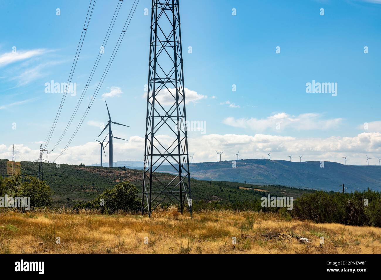 Wind Turbine energy project situated in the northern countryside of ...