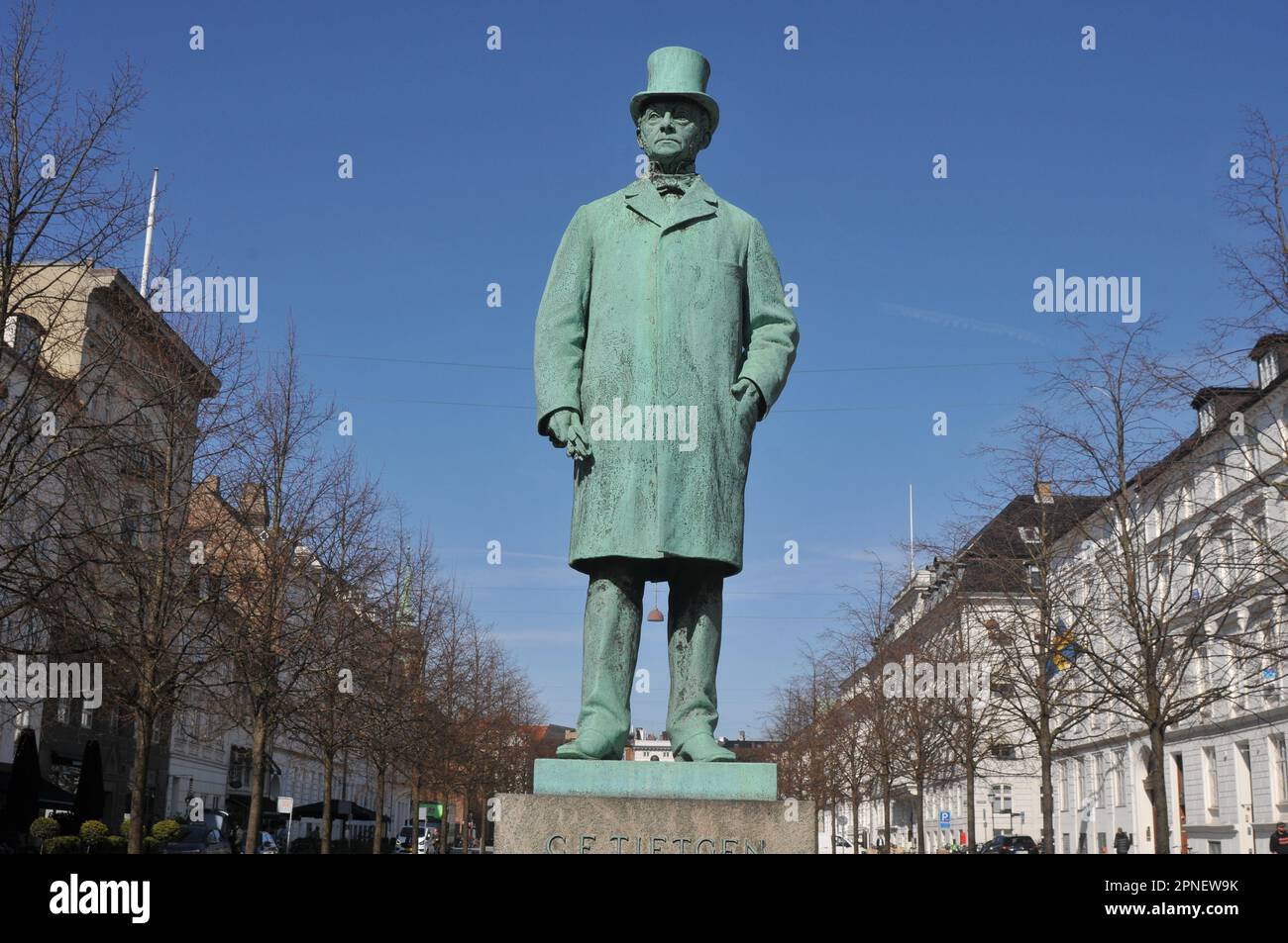 Copenhagen /Denmark/18 April 2023/ Carl Frederik Tietgen statue one of ...