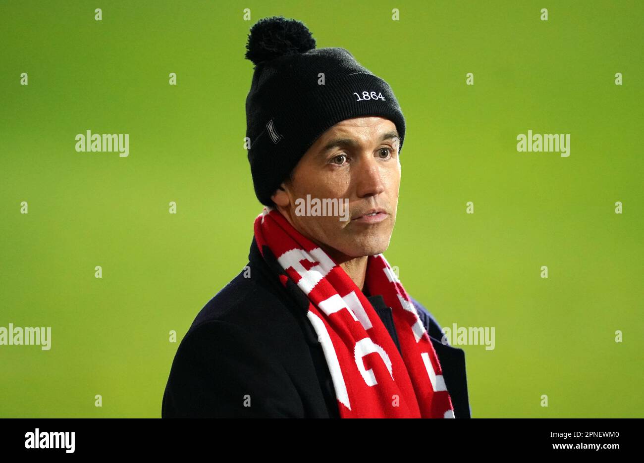 Wrexham owner Rob McElhenney after the final whistle in the Vanarama ...