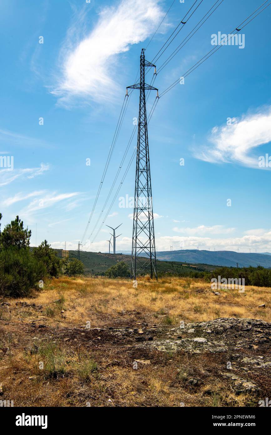 Wind Turbine energy project situated in the northern countryside of ...