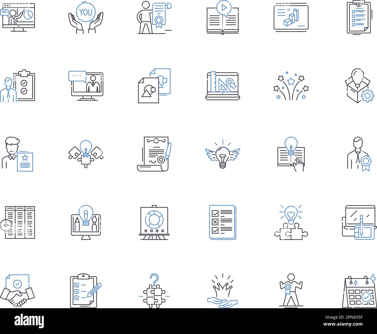 Advertising firm line icons collection. Creativity, Strategy, Branding ...
