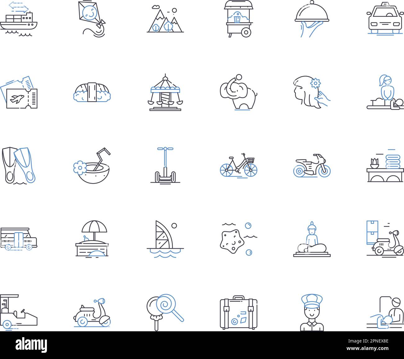 Far Eastern culture line icons collection. Zen, Samurai, Geisha, Shinto ...