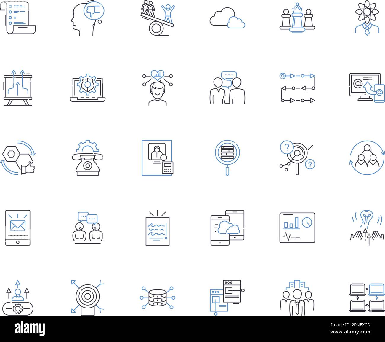Customer loyalty line icons collection. Retention, Satisfaction ... Customer loyalty line icons collection. Retention, Satisfaction ...