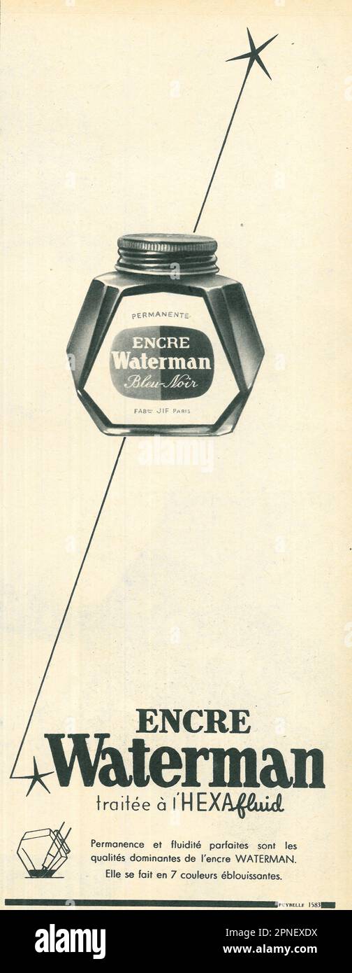 Ink advert hi-res stock photography and images - Alamy