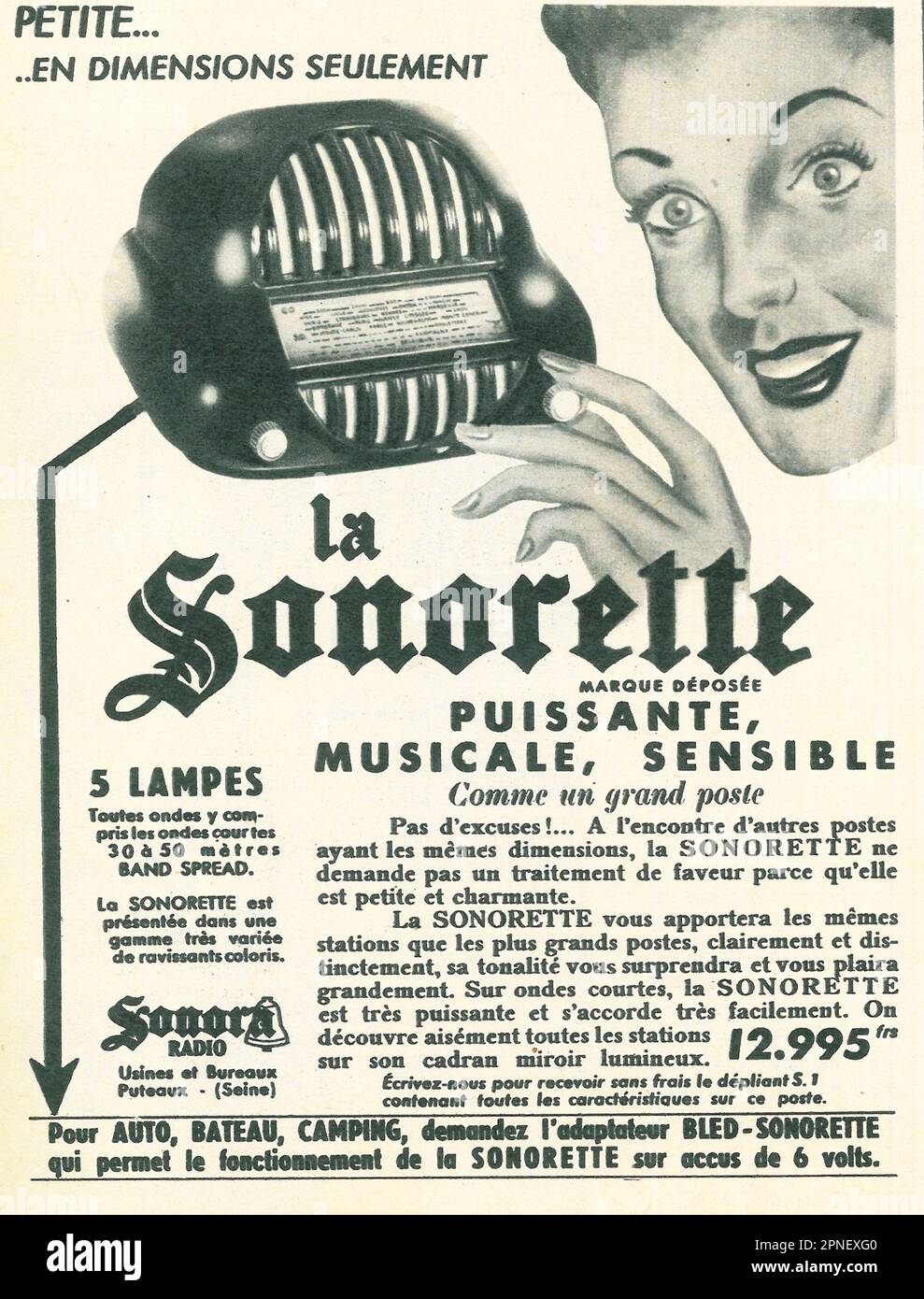 1950s radio ad hi-res stock photography and images - Alamy