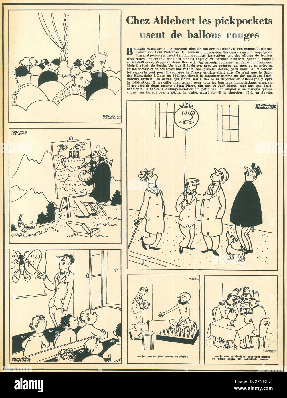 Bernard Aldebert, Jean Bernard-Aldebert illustrator comics cartoons ...