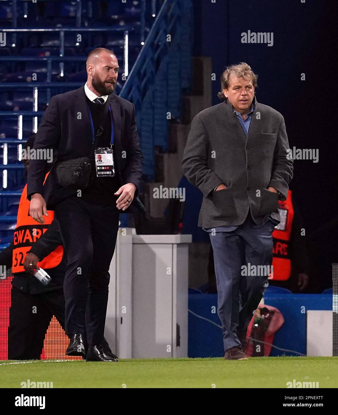 Chelsea owner Todd Boehly after the UEFA Champions League quarter-final ...