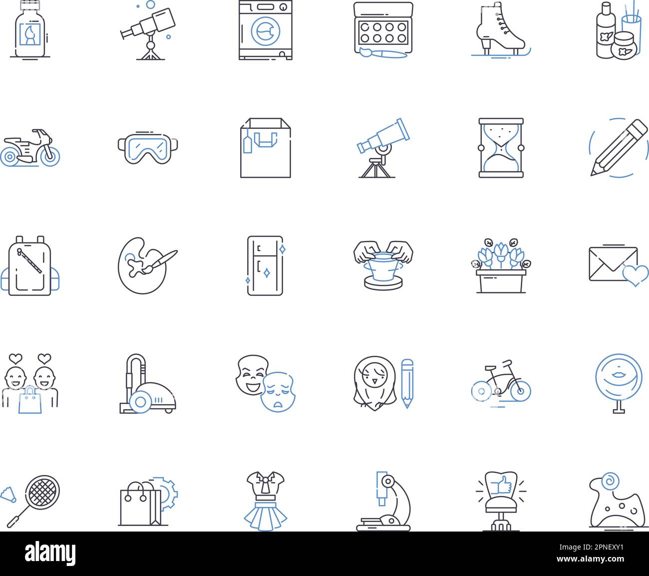 Food service line icons collection. Catering, Buffet, Fast-food ...