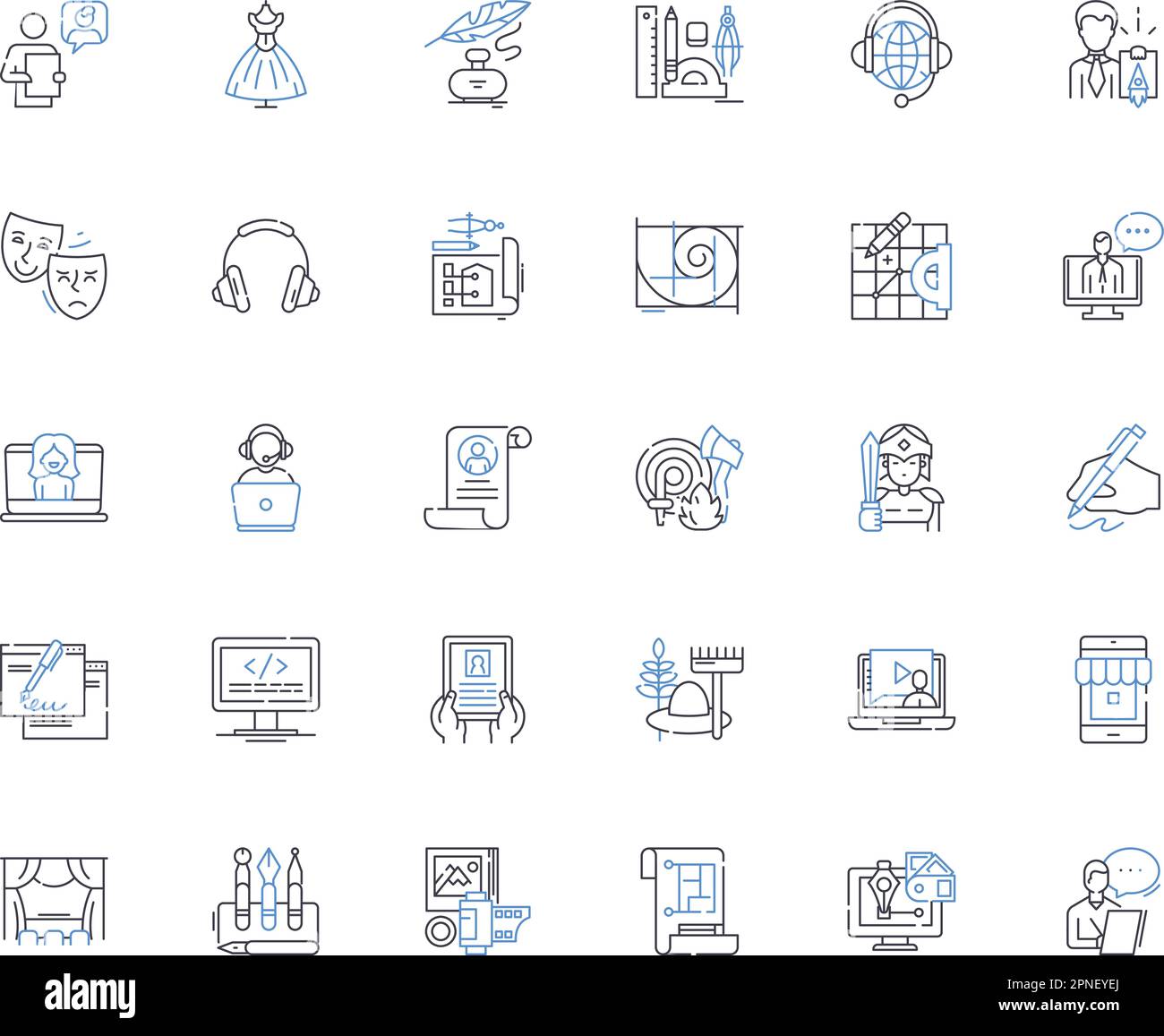 Consultant line icons collection. Advisor, Expert, Coach, Mentor ... Consultant line icons collection. Advisor, Expert, Coach, Mentor ...
