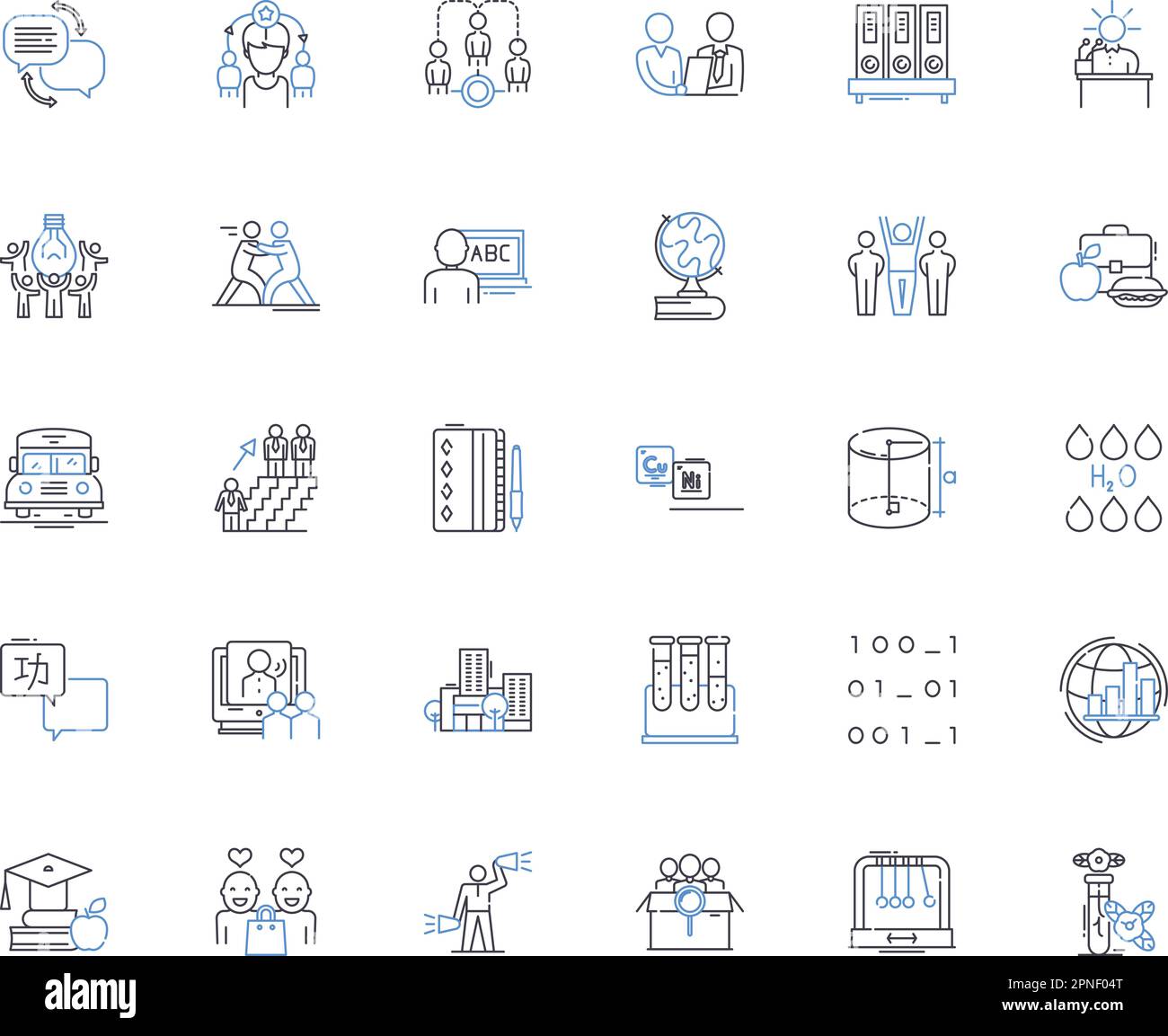 Intellectual pursuit line icons collection. Knowledge, Learning, Wisdom, Curiosity, Exploration ...