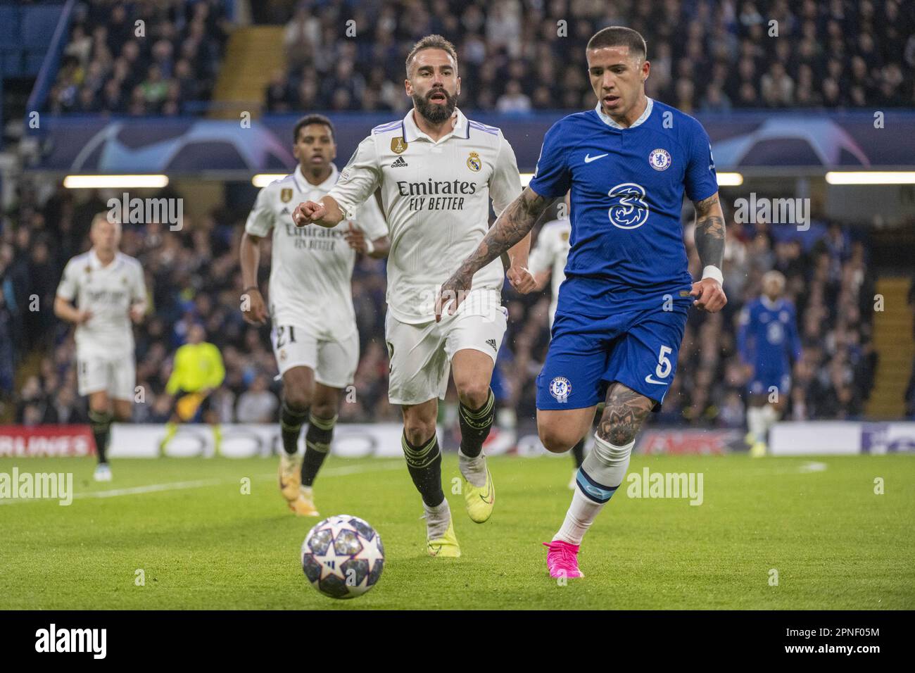 Enzo Fernandez of Chelsea during the UEFA Champions League Semi Final ...