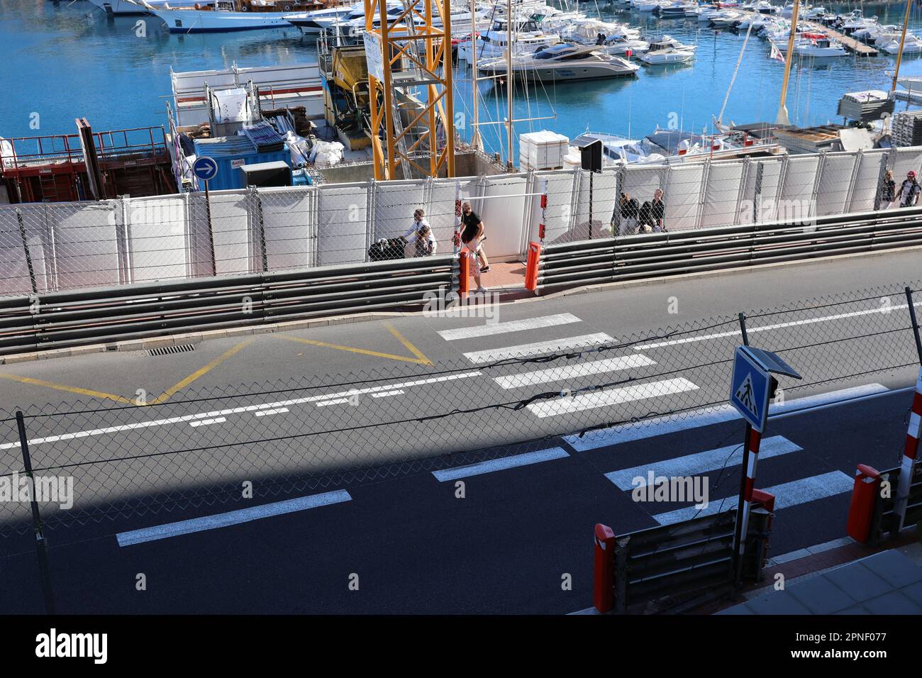 Monte-Carlo, Monaco - April 16, 2023: Iconic Ostend Avenue in Monaco ...