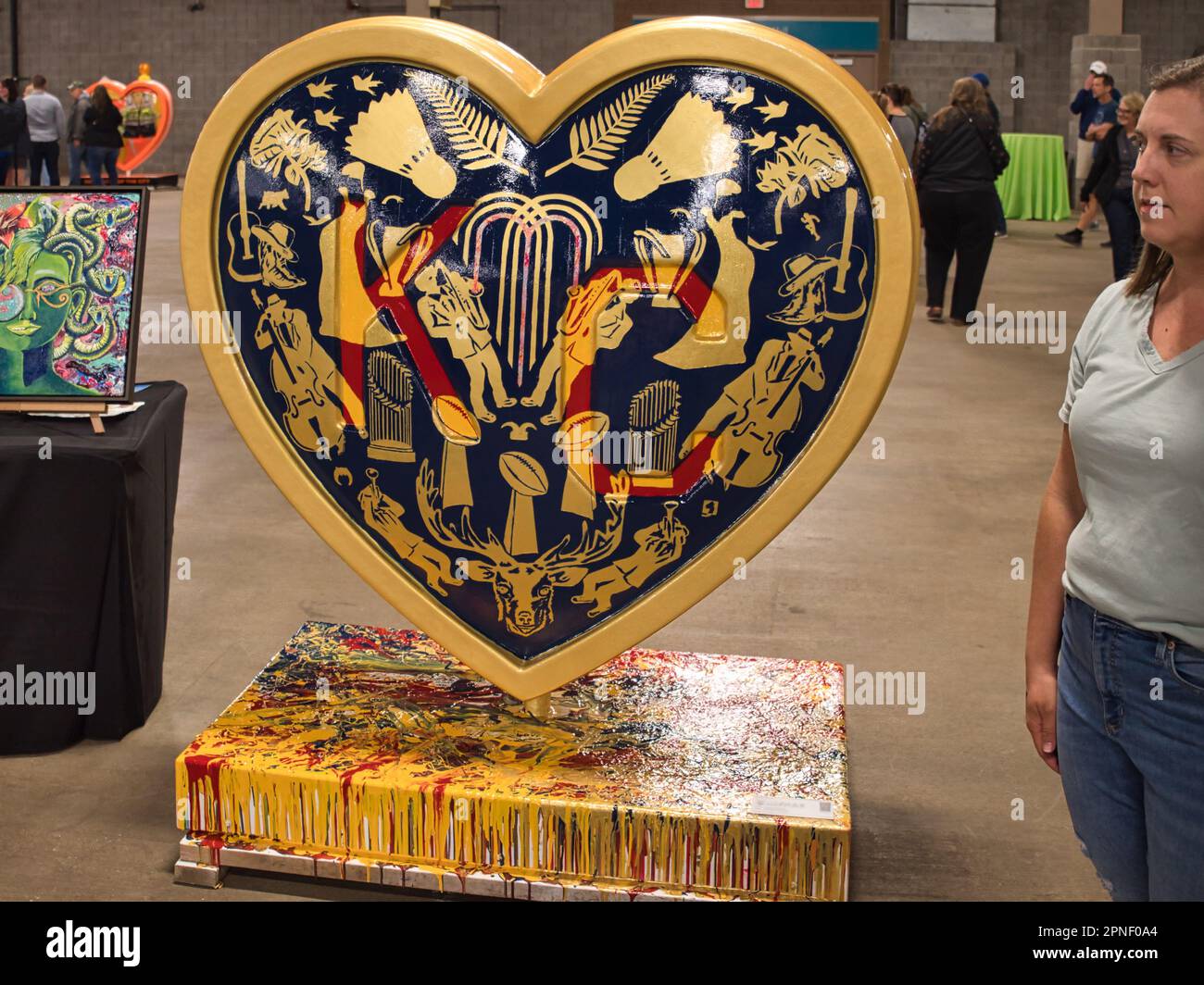 Kansas City, Missouri - April 15, 2023: Parade of Hearts KC Unveiling ...