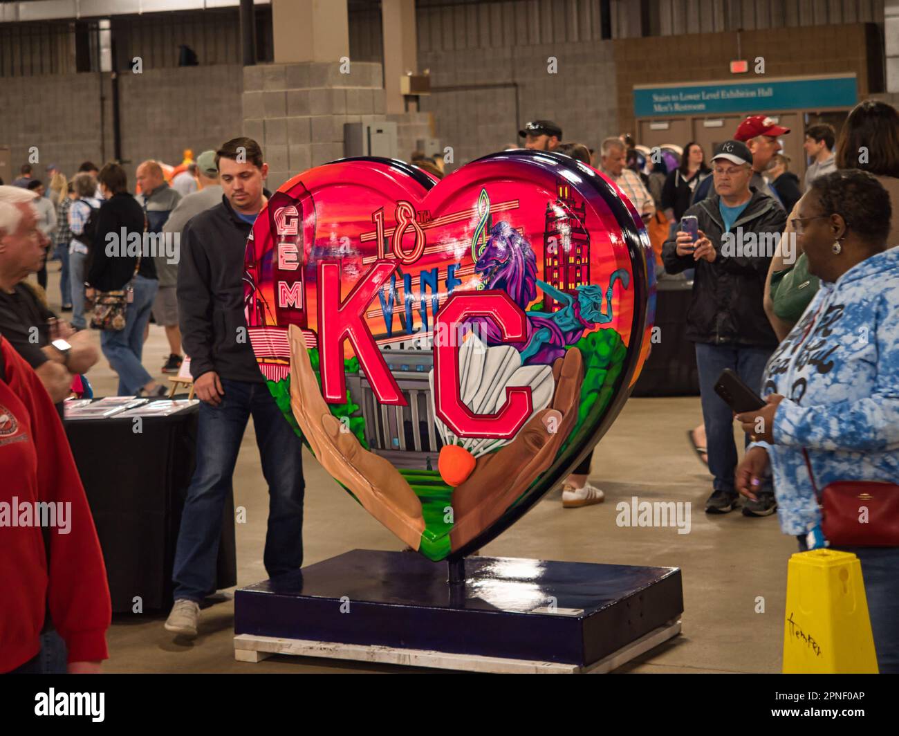 Kansas City, Missouri - April 15, 2023: Parade of Hearts KC Unveiling ...