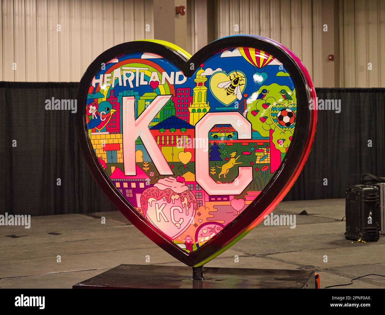 Kansas City, Missouri - April 15, 2023: Parade of Hearts KC Unveiling ...
