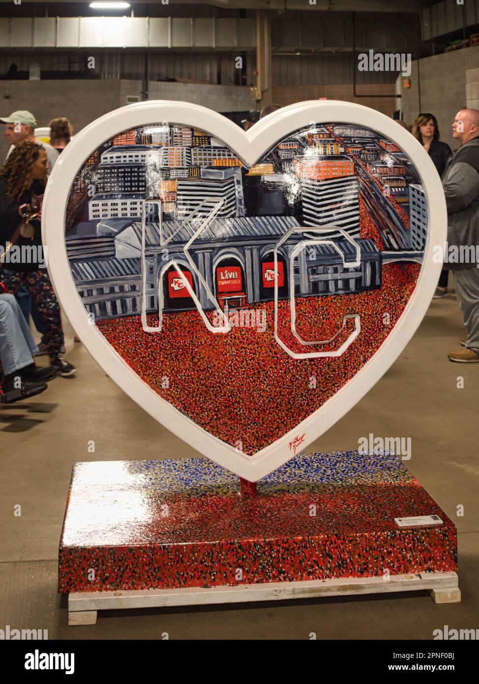 Kansas City, Missouri - April 15, 2023: Parade of Hearts KC Unveiling ...