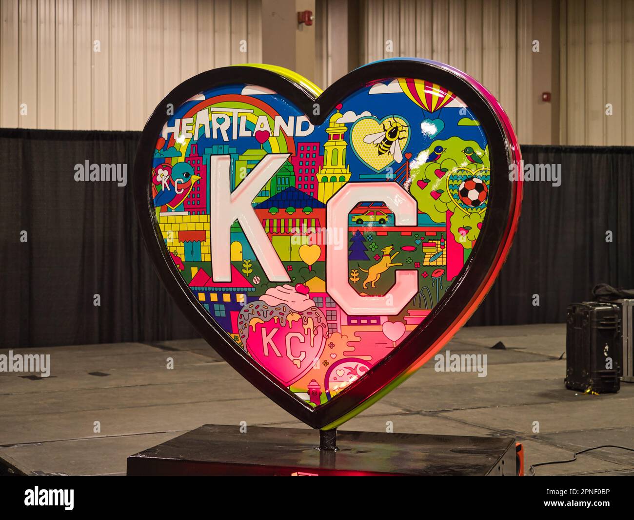 Kansas City, Missouri - April 15, 2023: Parade of Hearts KC Unveiling ...