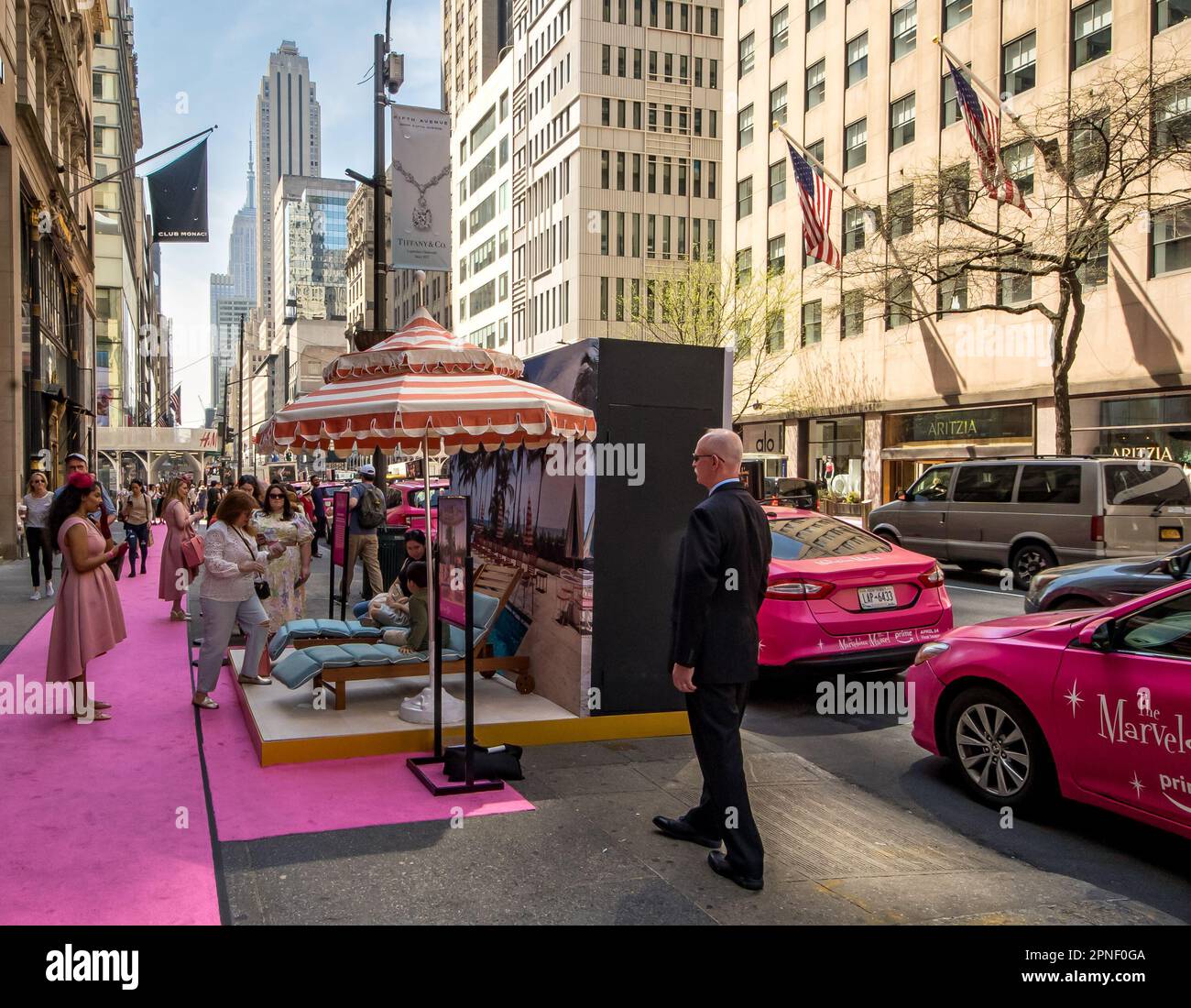 New York, NY - USA - April 14, 2023 Marvelous Mile, an event on Fifth ...