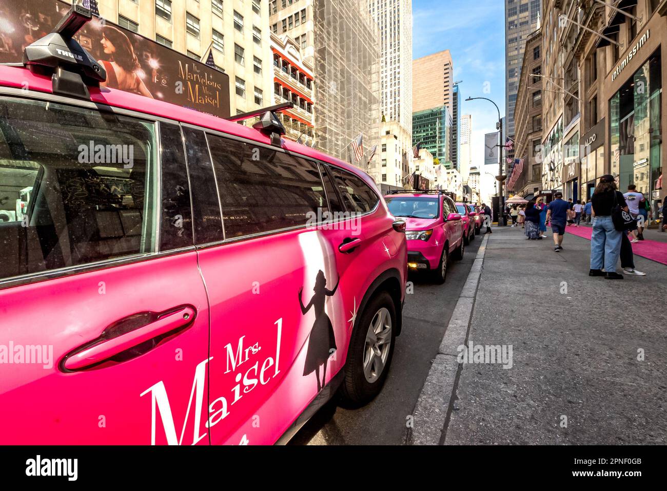 New York, NY - USA - April 14, 2023 Marvelous Mile, an event on Fifth ...