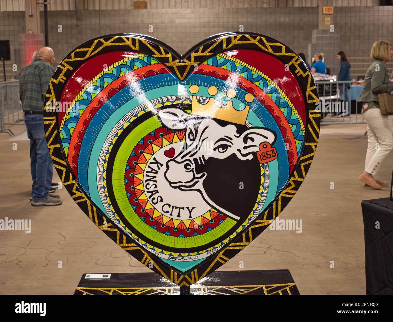 Kansas City, Missouri - April 15, 2023: Parade of Hearts KC Unveiling ...