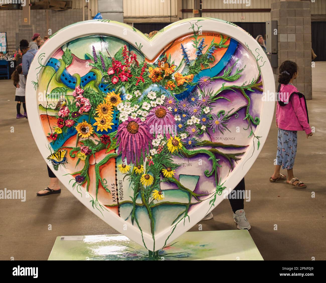 Kansas City, Missouri - April 15, 2023: Parade of Hearts KC Unveiling ...