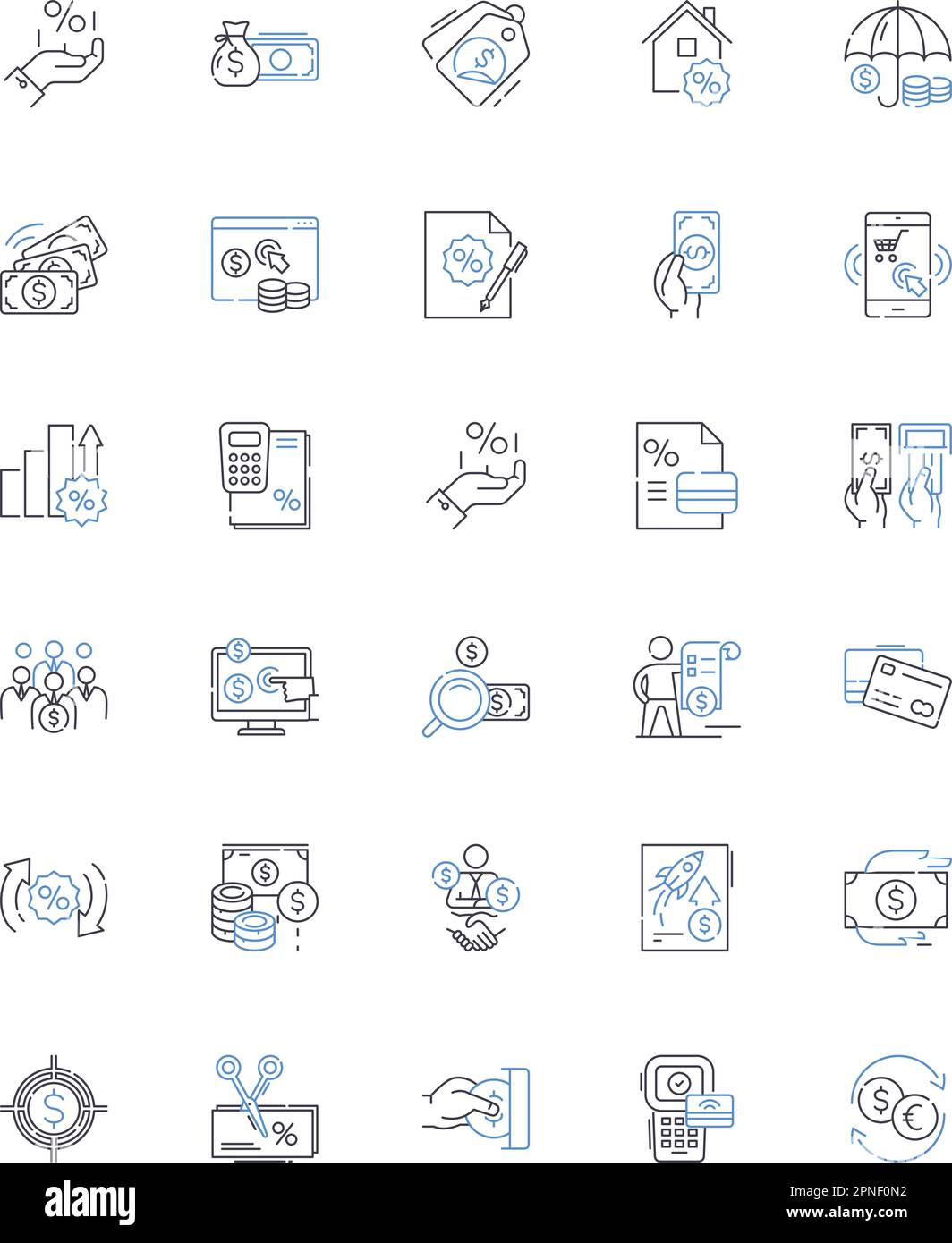 Revenue line icons collection. Profit, Income, Sales, Earnings, Funds ...