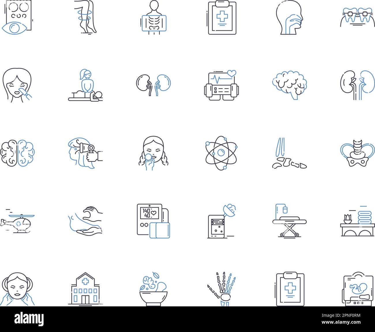 Healthcare services line icons collection. Medical, Wellness, Patient ...
