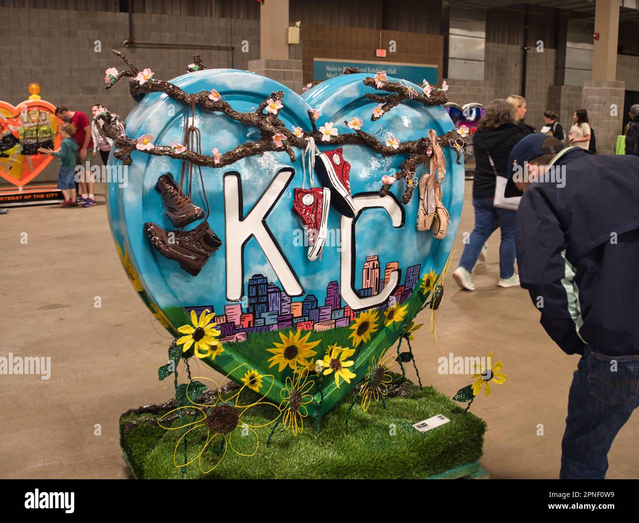 Kansas City, Missouri - April 15, 2023: Parade of Hearts KC Unveiling ...