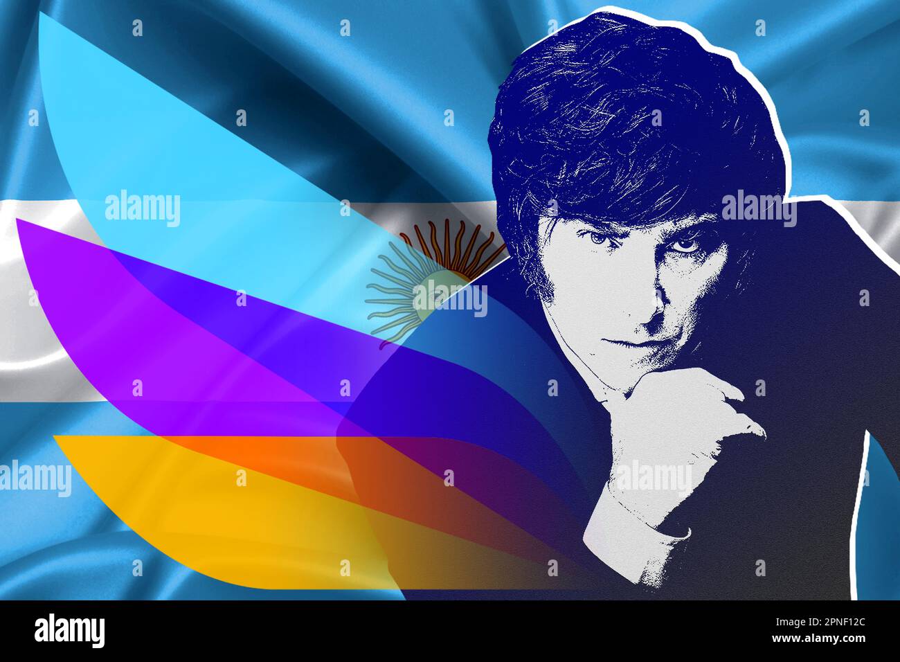 Javier Milei, Argentine flag and Libertarian Party logo Stock Photo - Alamy