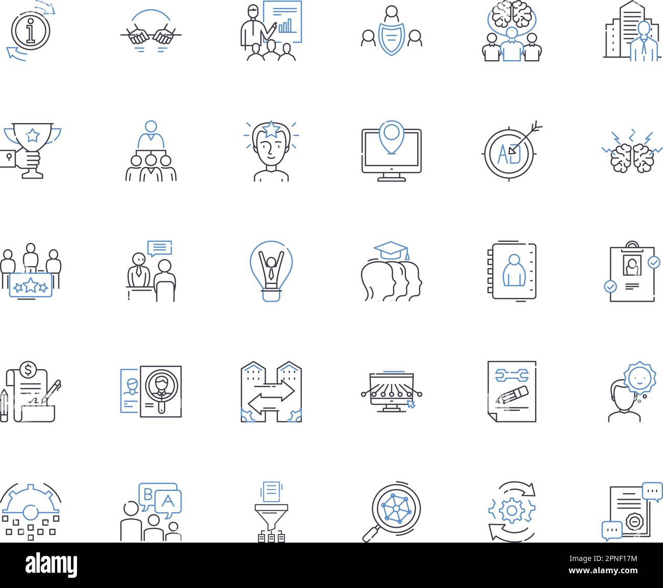 Business developing line icons collection. Growth, Expansion ...