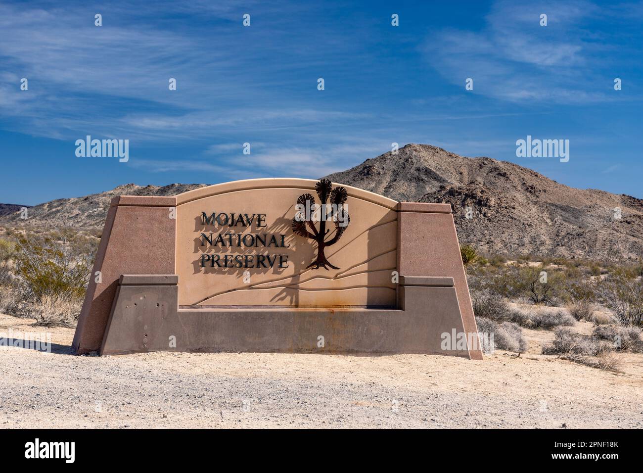 Mojave CA - USA: Feb 18 2023: Entrance Sign To the Mojave National ...