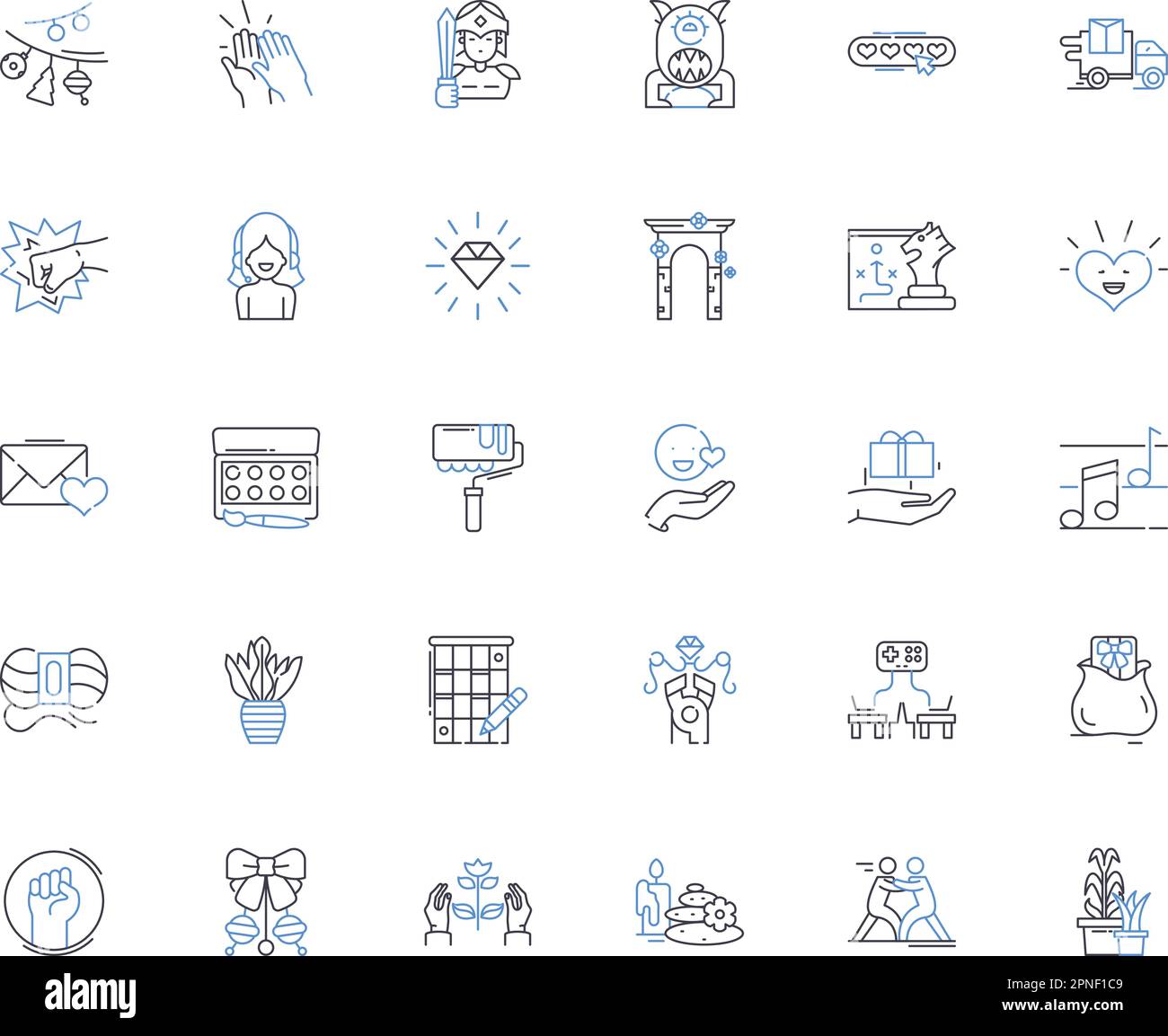 Leisure time line icons collection. Relaxation, Hobbies, Entertainment, Adventure, Amusement ...