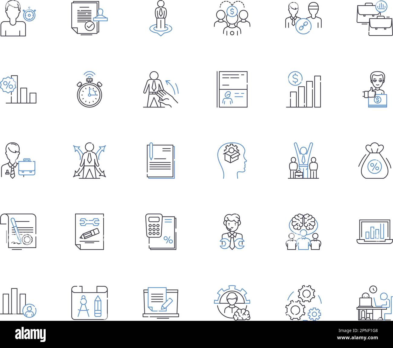 Team mentality line icons collection. Collaboration, Unity, Cohesion ...