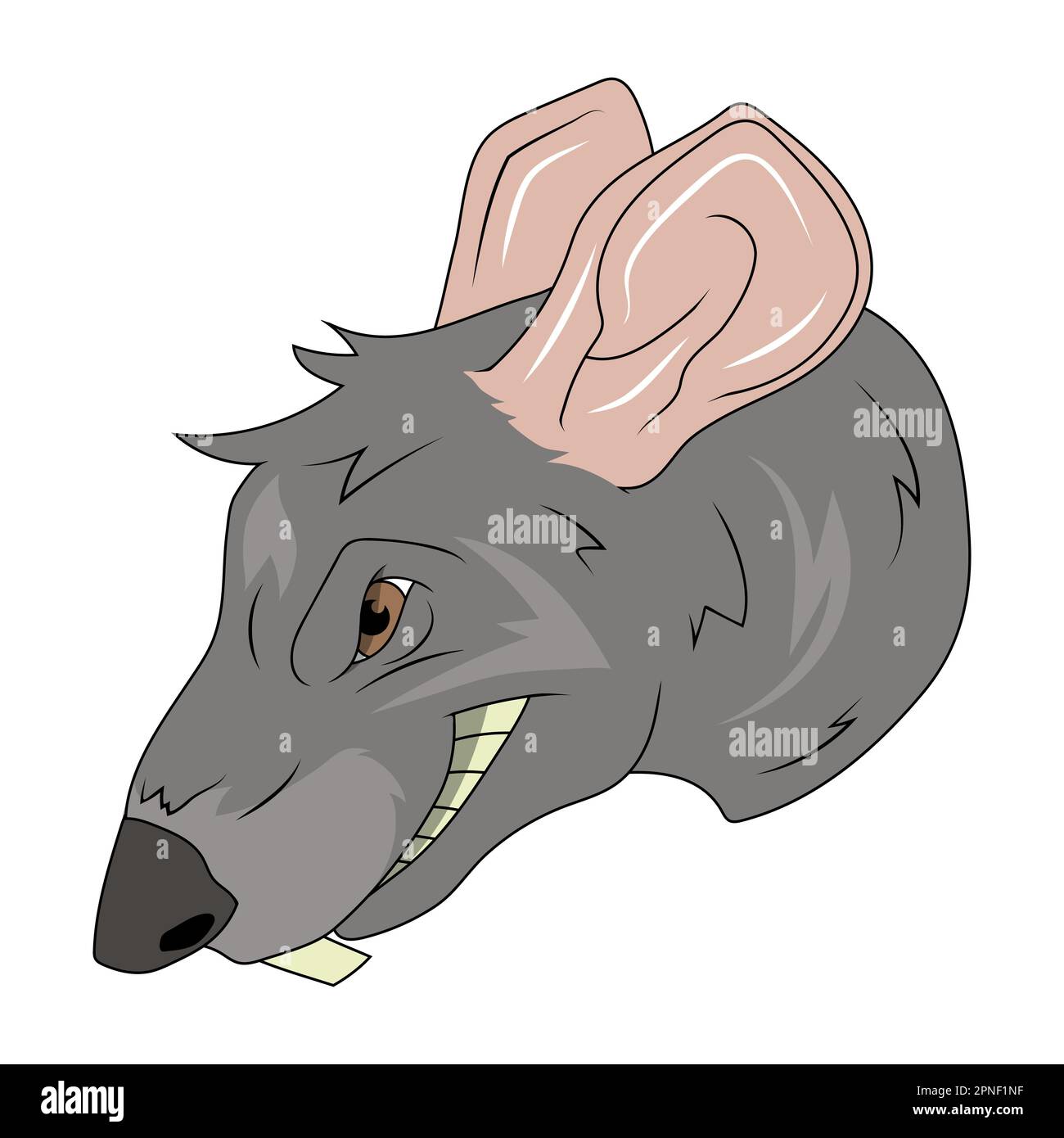 Happy cartoon rat standing smiling hi-res stock photography and images ...