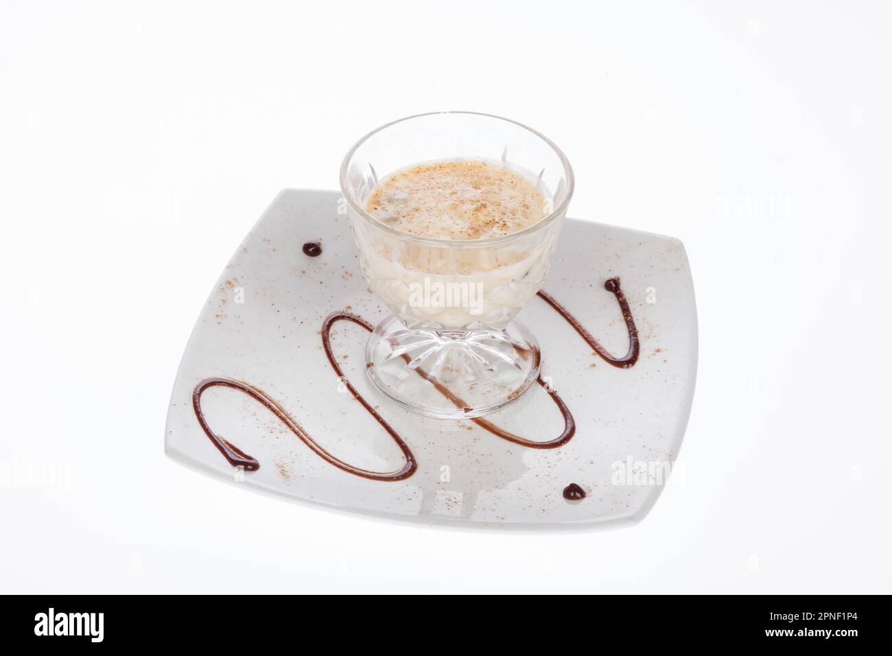 Colombian Food, Tasty Rice Pudding Dessert; Photo White Background ...