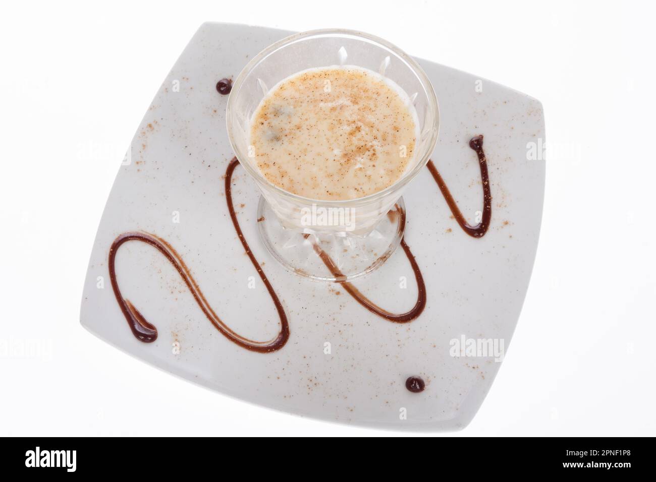 Colombian Food, Tasty Rice Pudding Dessert; Photo White Background ...